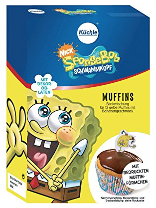 Küchle Muffins Spongebob - naschkater.com - das Süßigkeiten-Marketing-Blog
