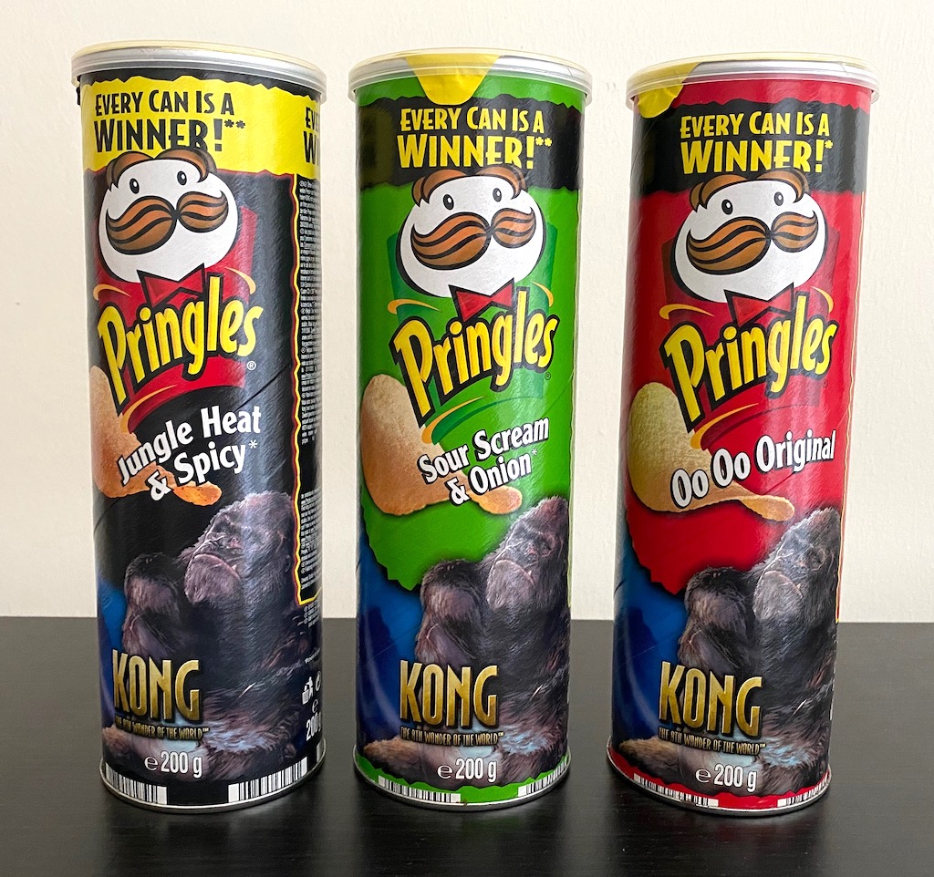 Pringles King Kong Edition Jungle Heat+Spicy-Sour Scream+Onion-Oh Oh ...