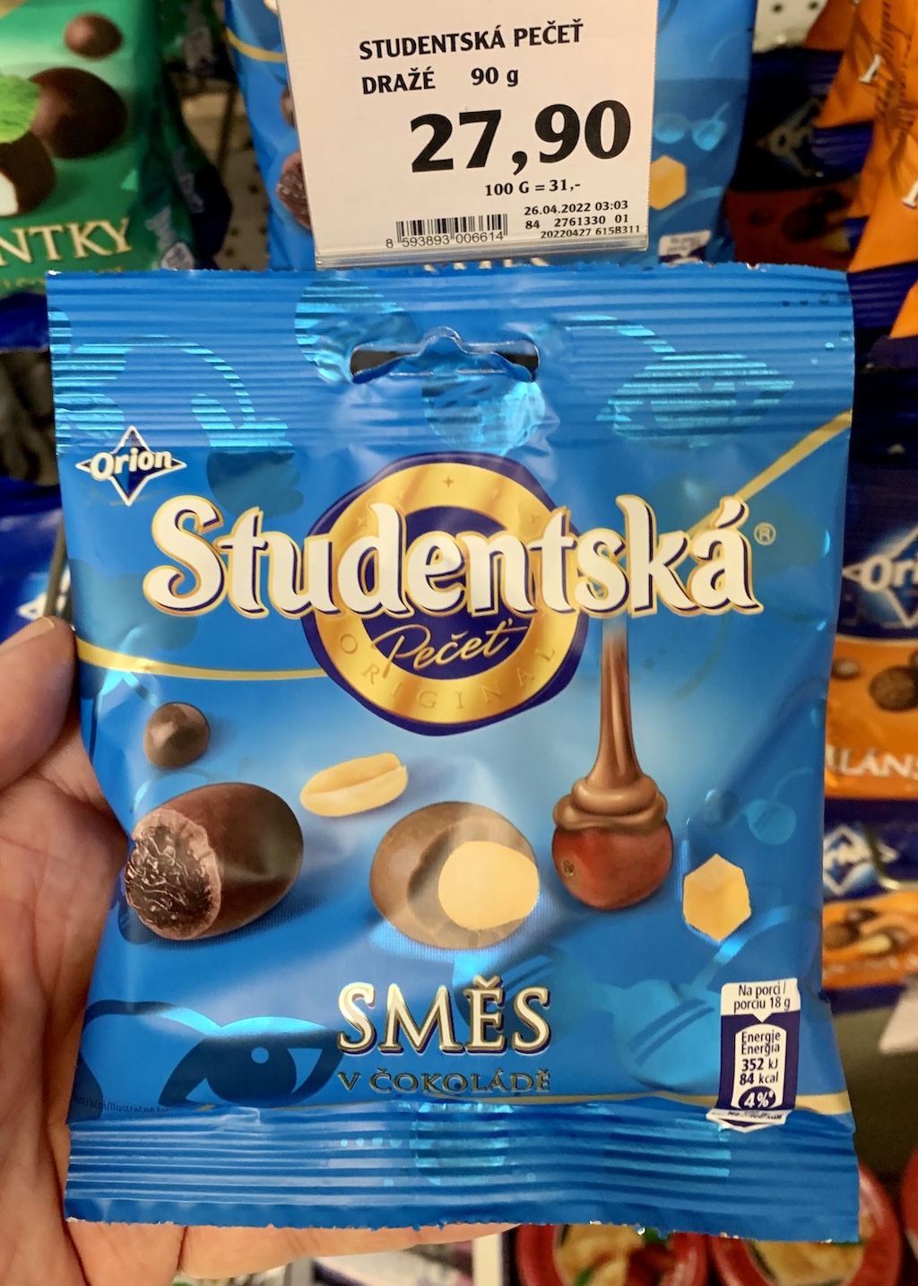 Orion Studentska Smes 90G - naschkater.com - das Süßigkeiten-Marketing-Blog