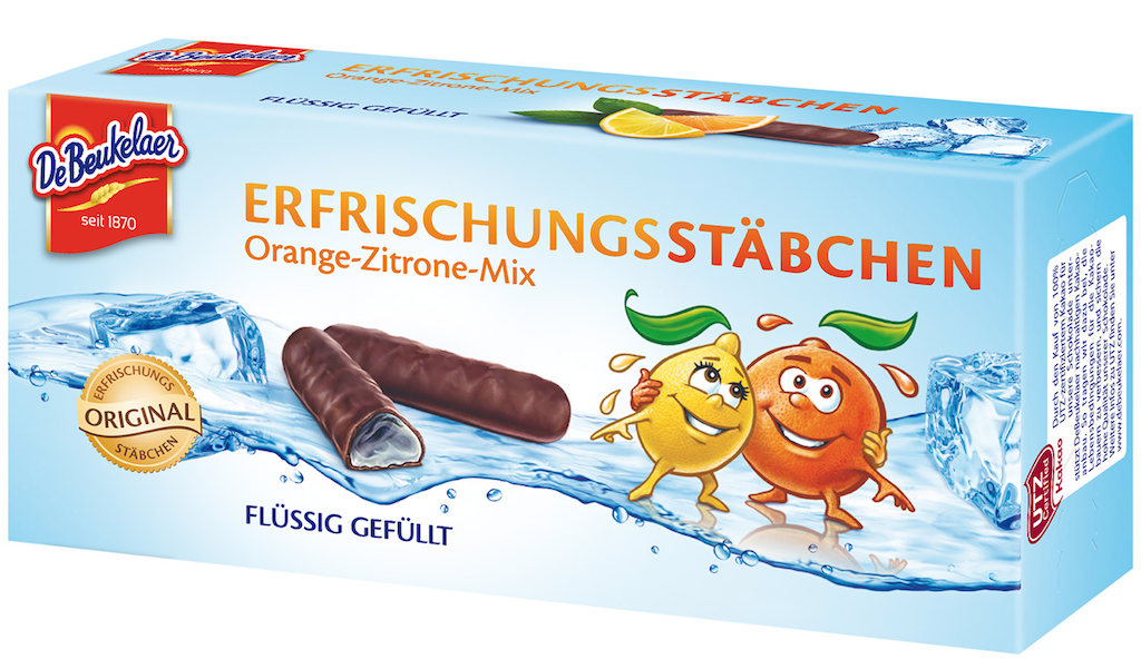 Erfrischungsstäbchen: Schokosticks mit saurer Füllung