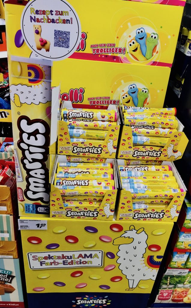 Nestlé Smarties Display Lama Spektakulama Farb-Edition - naschkater.com ...