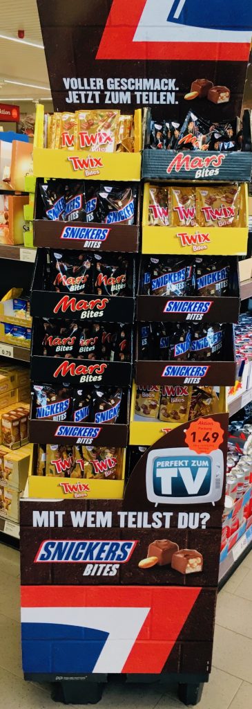 Kreative Zweitplatzierung, Aufsteller und Displays am POS