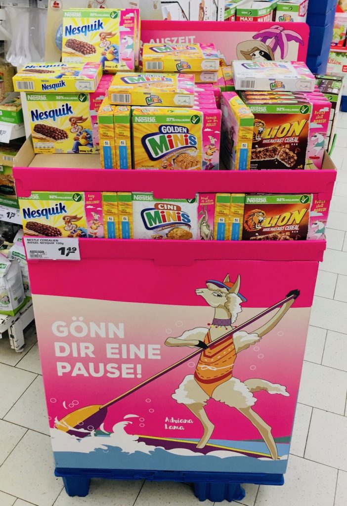 Kreative Zweitplatzierung, Aufsteller und Displays am POS