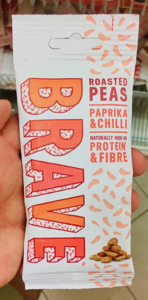BRAVE Snack Geröstete ERbsen mit Paprika-Chilli-Geschmack mit Protein ...