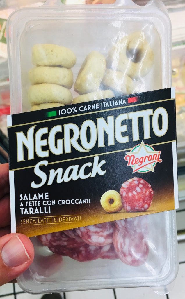 Negroni Negronetto Snack Salami mit Croccanti Taralli - naschkater.com ...