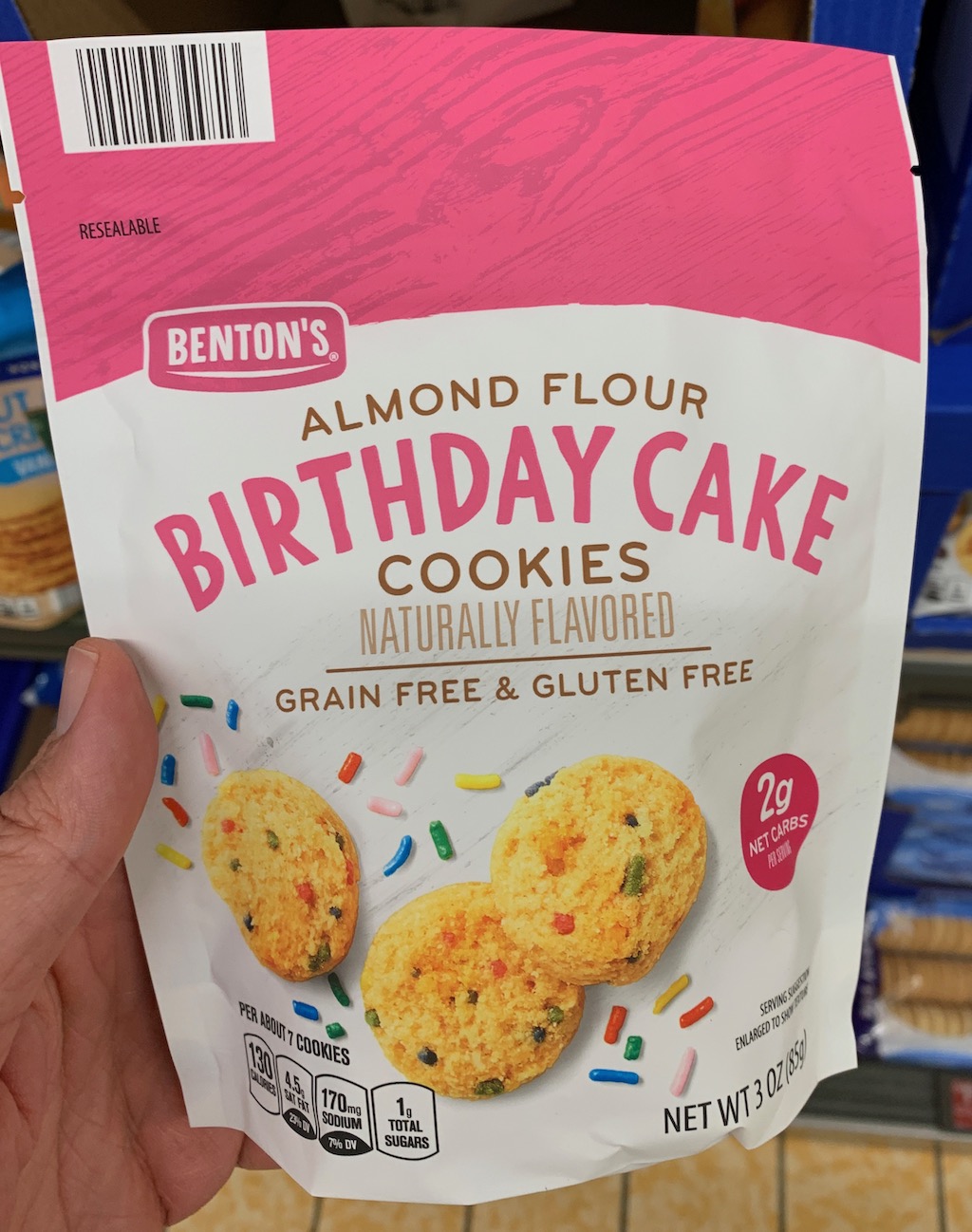 Benton's Almond Flour Birthday Cake Cookies Gluten Free USA 2024 ...