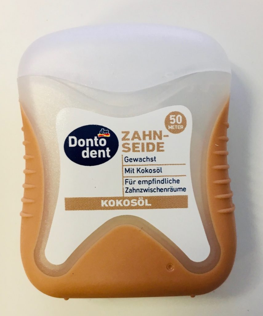 dm-Dontodent Zahnseide mit Kokosöl - naschkater.com - das Süßigkeiten ...