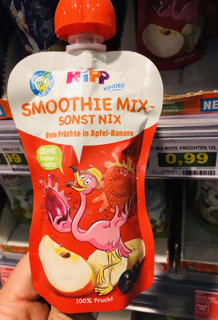 Hipp Smoothie Mix Rote Früchte in Apfel-Banane Flamingo - naschkater ...