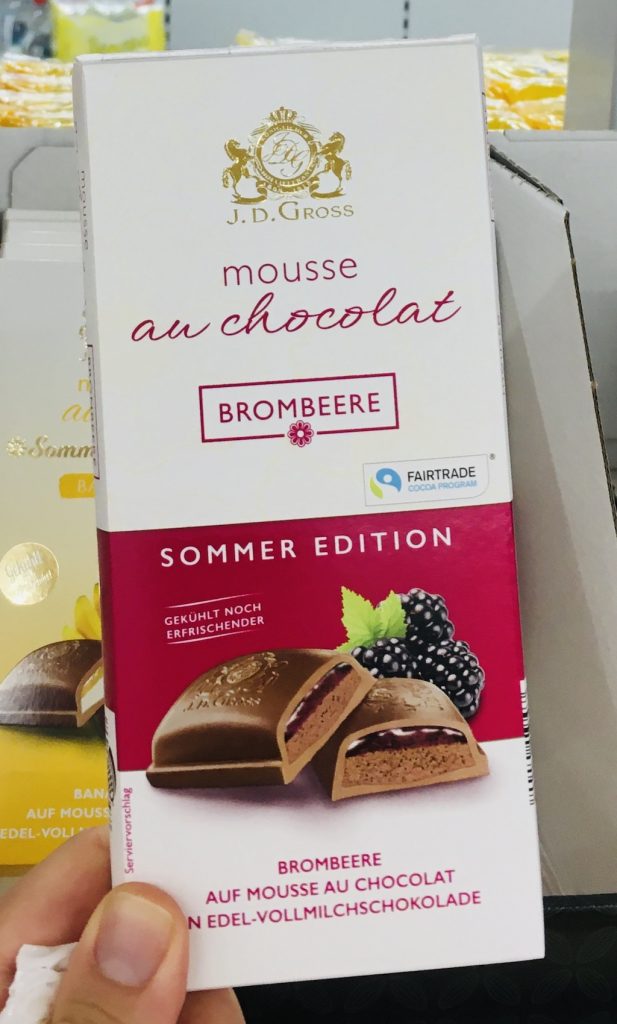 Lidl JD Gross Mousse au Chocolat Sommer Edition Brombeere ...