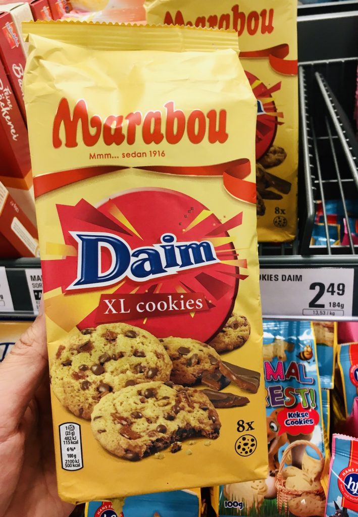 Marabou Daim XL Cookies 8 Stück - naschkater.com - das Süßigkeiten ...