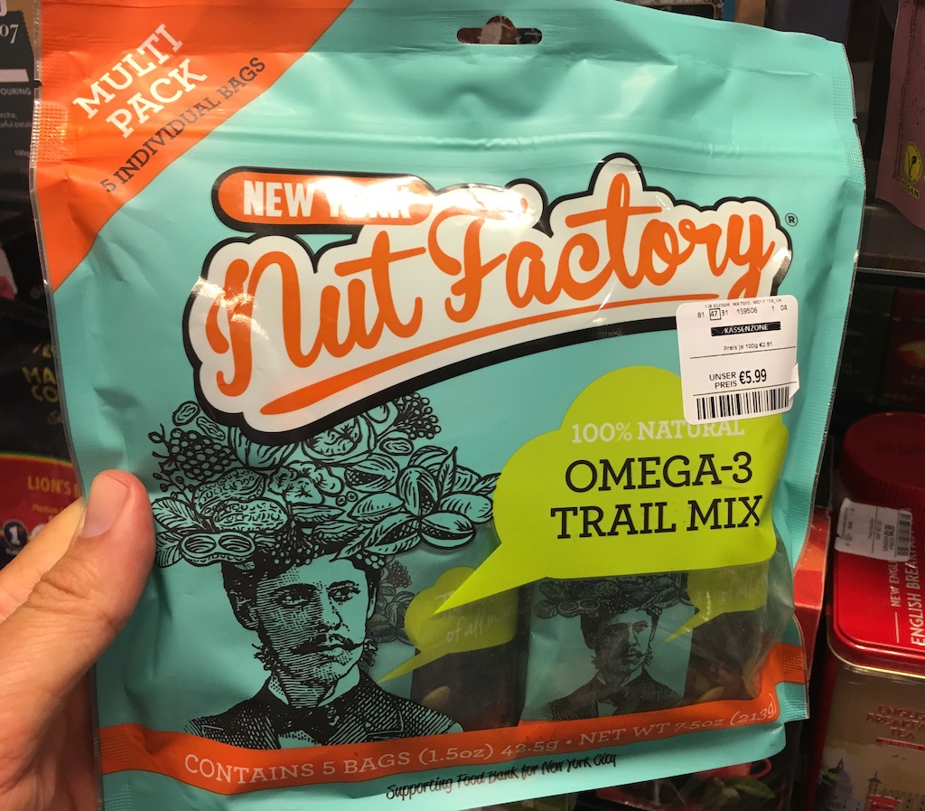 New York Nut Factory Multipack 5 Bags Omega-3-Trail Mix Nussmischung ...