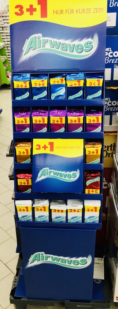 Mars Wrigley Airwaves Zweitplatzierung POS-Display 3+1 - naschkater.com ...