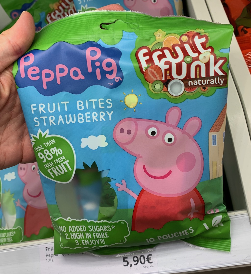 Fruit Funk Peppa Pig Fruit Bites Strawberry Norwegen 2023 - naschkater ...