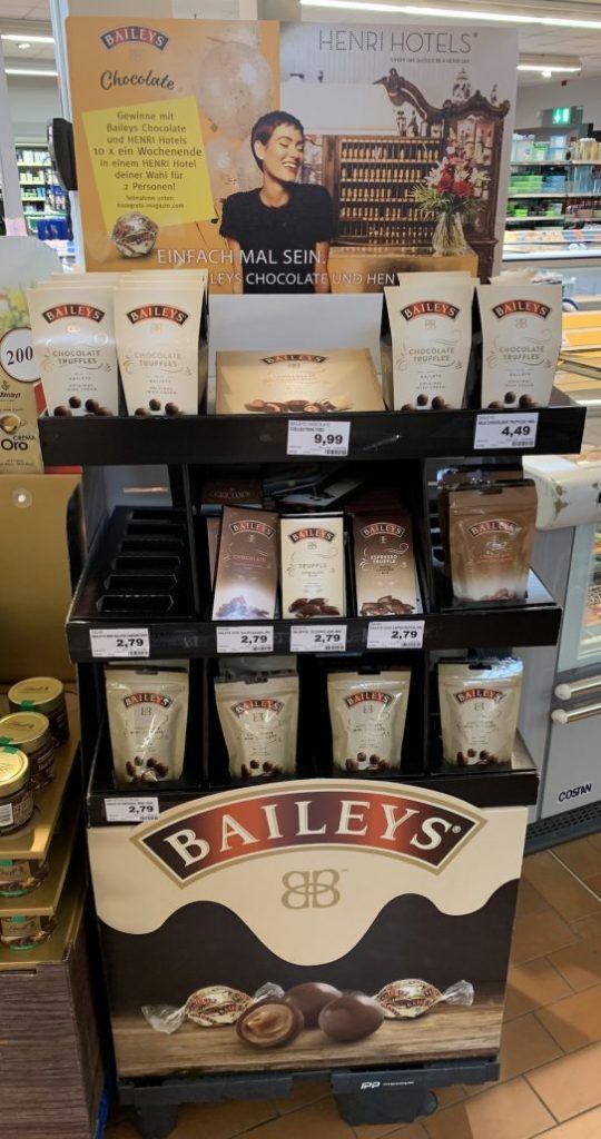 Bailey's POS-Display Zweitplatzierung Schokolade-Pralinen - naschkater ...
