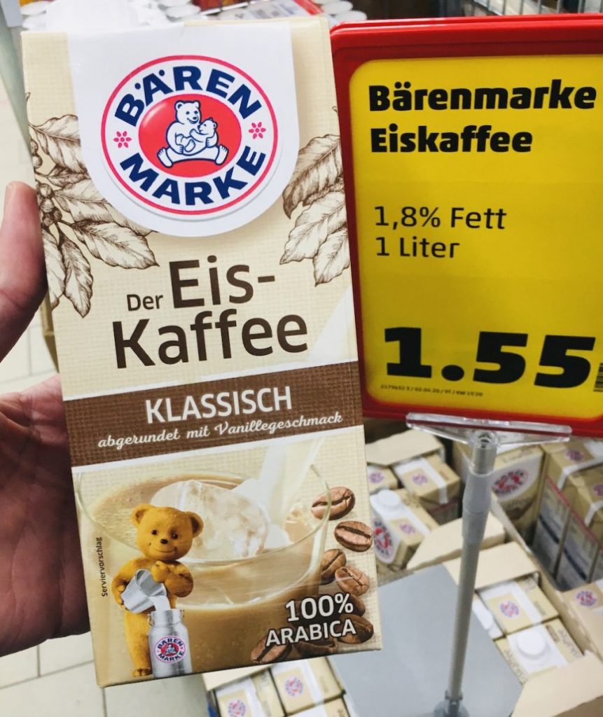 Bärenmarke Der Eiskaffee Klassisch abgerundet mit Vanillegeschmack 1L ...