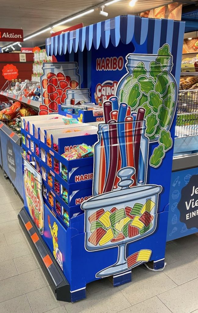 Haribo Candybar Europalette POS-Display seitliche Ansicht - naschkater ...