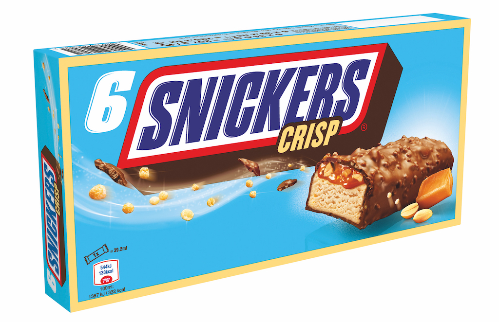 SNICKERS® Snickers Crisp Eis 6Pack - naschkater.com - das Süßigkeiten ...