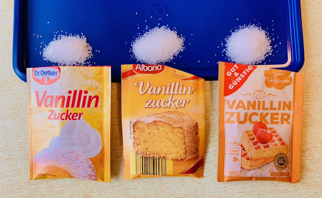Dr Oetker Albona Gut+Günstig Vanillinzucker Vergleich - naschkater.com ...