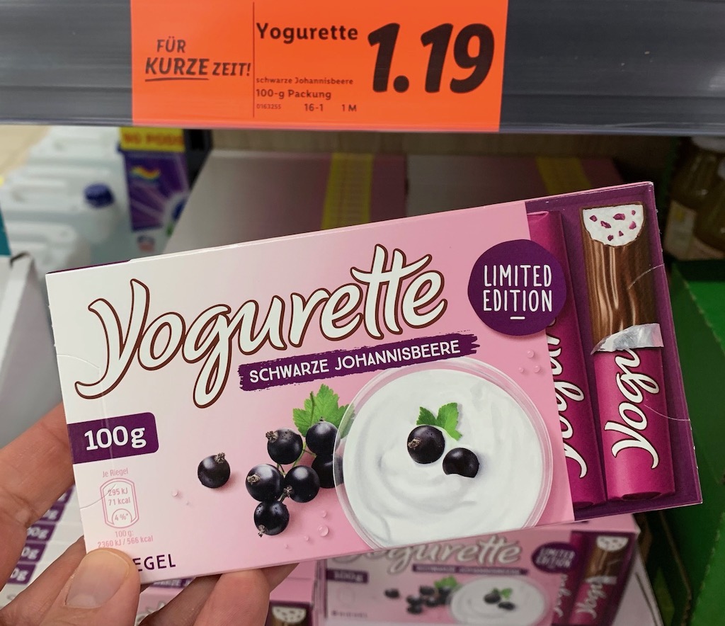 Ferrero Yogurette Schwarze Johannisbeere Limited Edition 100G ...