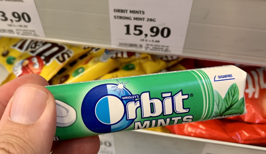 Mars Wrigley orbit Mints Bonbons Spearmint Tschechien - naschkater.com ...