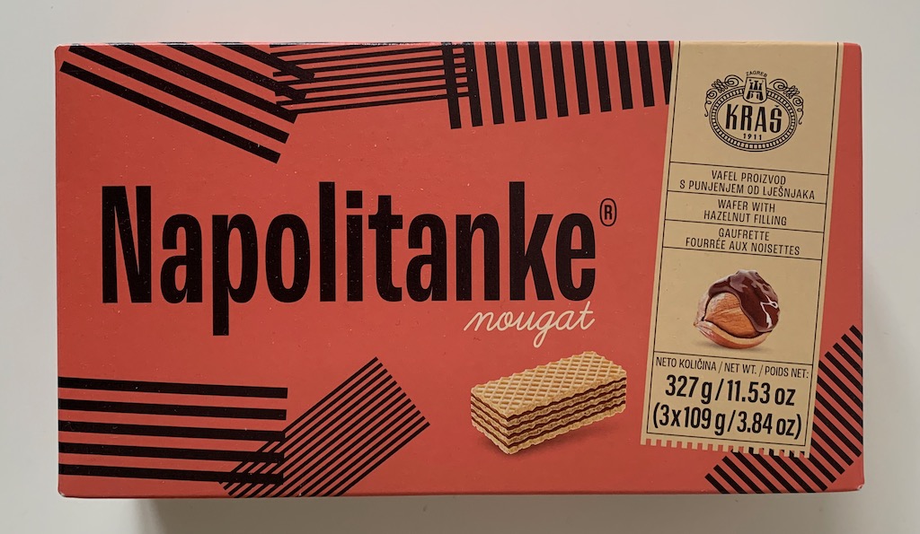 KRAS Napolitanke Nougat Manner Florentiner Waffeln 327G - naschkater ...