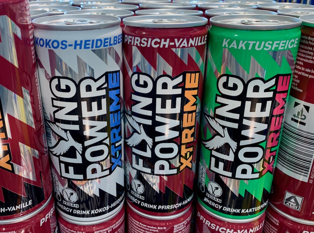 Energydrink Flying Power Extreme Kokos-Heidelbeere_Pfirsich-Vanille ...