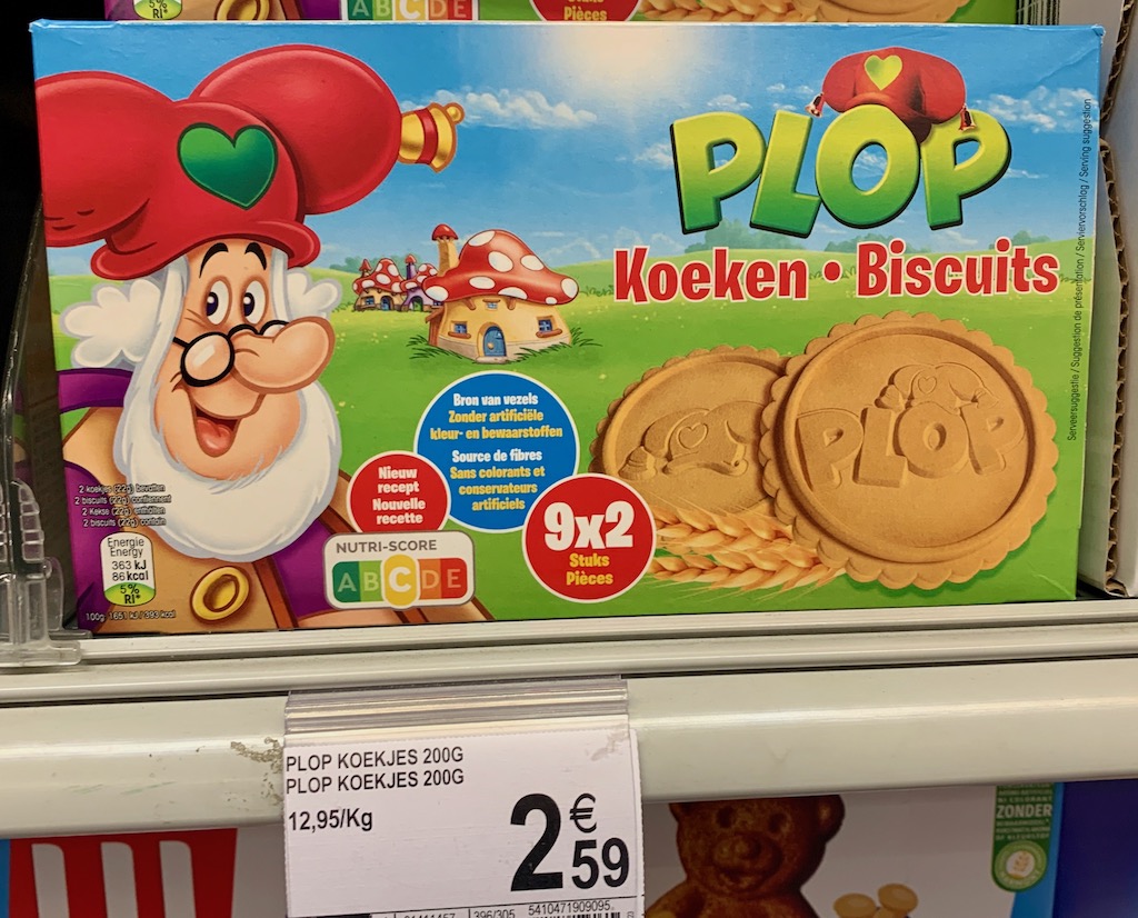 Plop Biscuits Belgien Comicfigur Nutri-Score C 200G 9x2 - naschkater ...