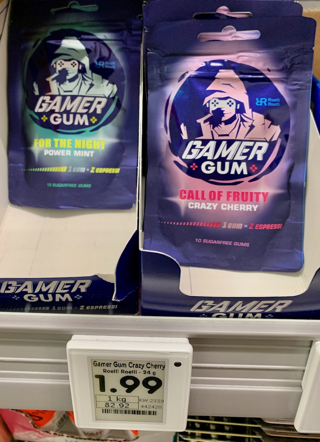 Rölli Rölli Gamer Gum Mint Cherry Kaugummi - naschkater.com - das ...