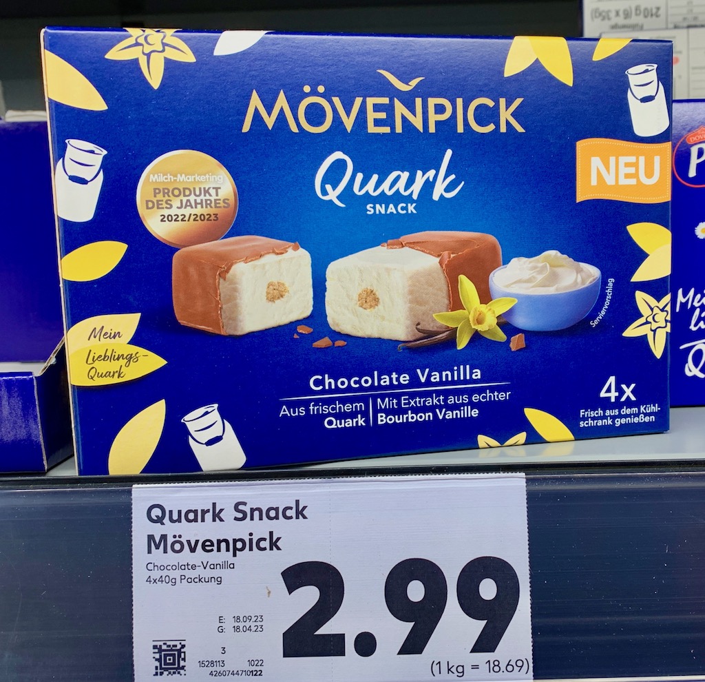 Mövenpick Quark Snack Chcolate Vanilla 4er - naschkater.com - das ...