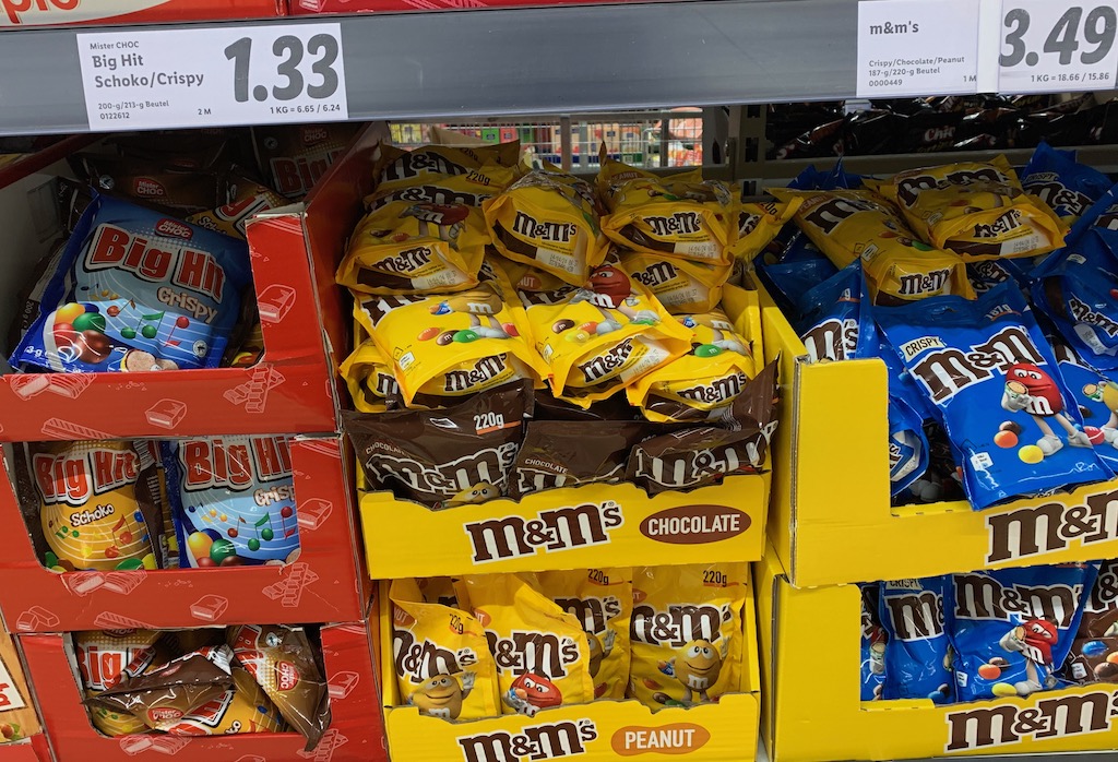 Lidl Mister Choc Big Hit Mars M+M - naschkater.com - das Süßigkeiten ...