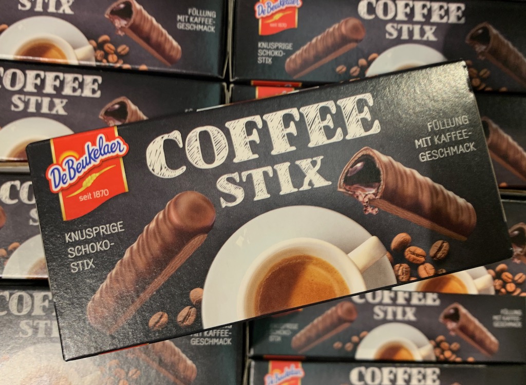 DeBeukelaer Coffee Stix Knsurpige Schoko-Stix Erfrischungsstäbchen ...