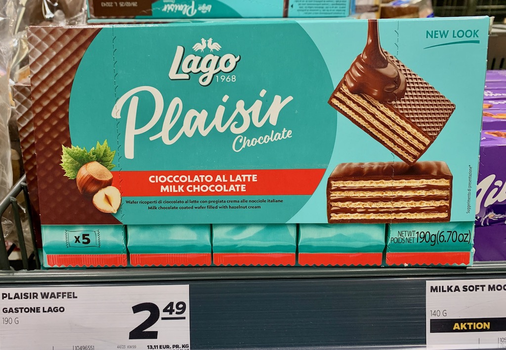 Lago 1968 Plaisir Chocolate Schokowaffel Italien 5er 190G - naschkater ...