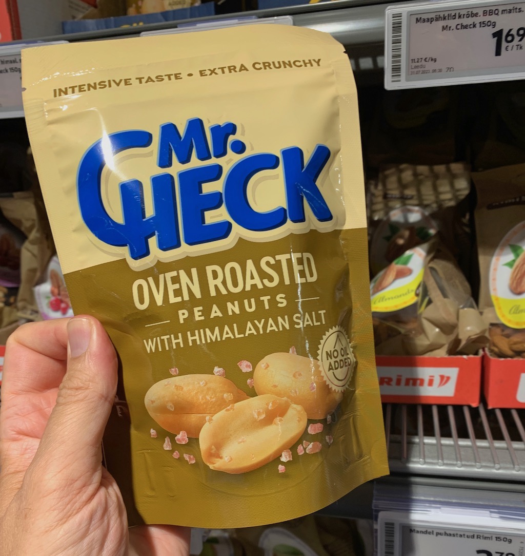 Mr. Check Oven Roasted Peanuts with Himalyan Salt Finnland 150G ...