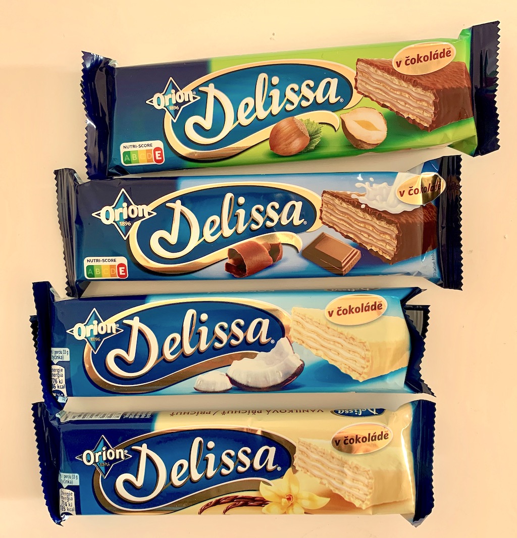 Nestle Orion Delissa Waffelriegel Haselnuss_Schoko_Kokos_Weiße Schoko ...