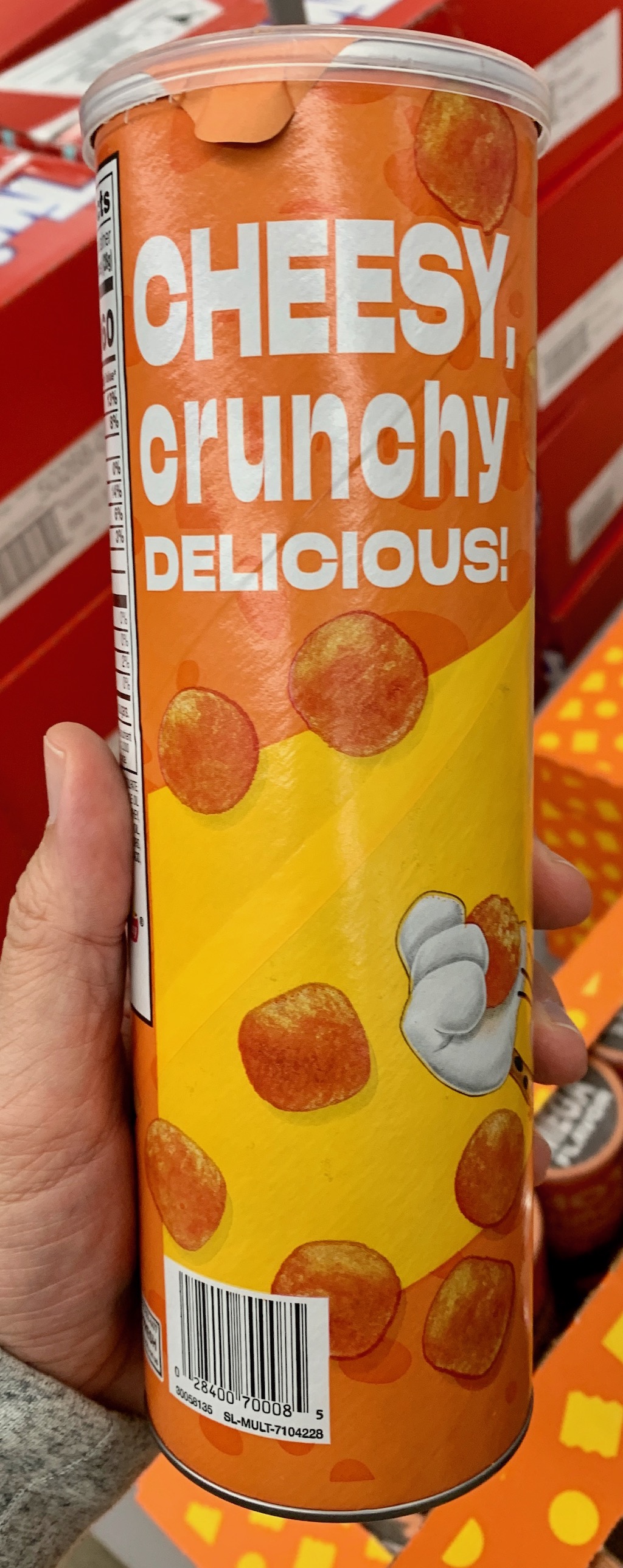 Cheesy Crunchy Delicious Chips Balls Stack_USA - naschkater.com - das ...