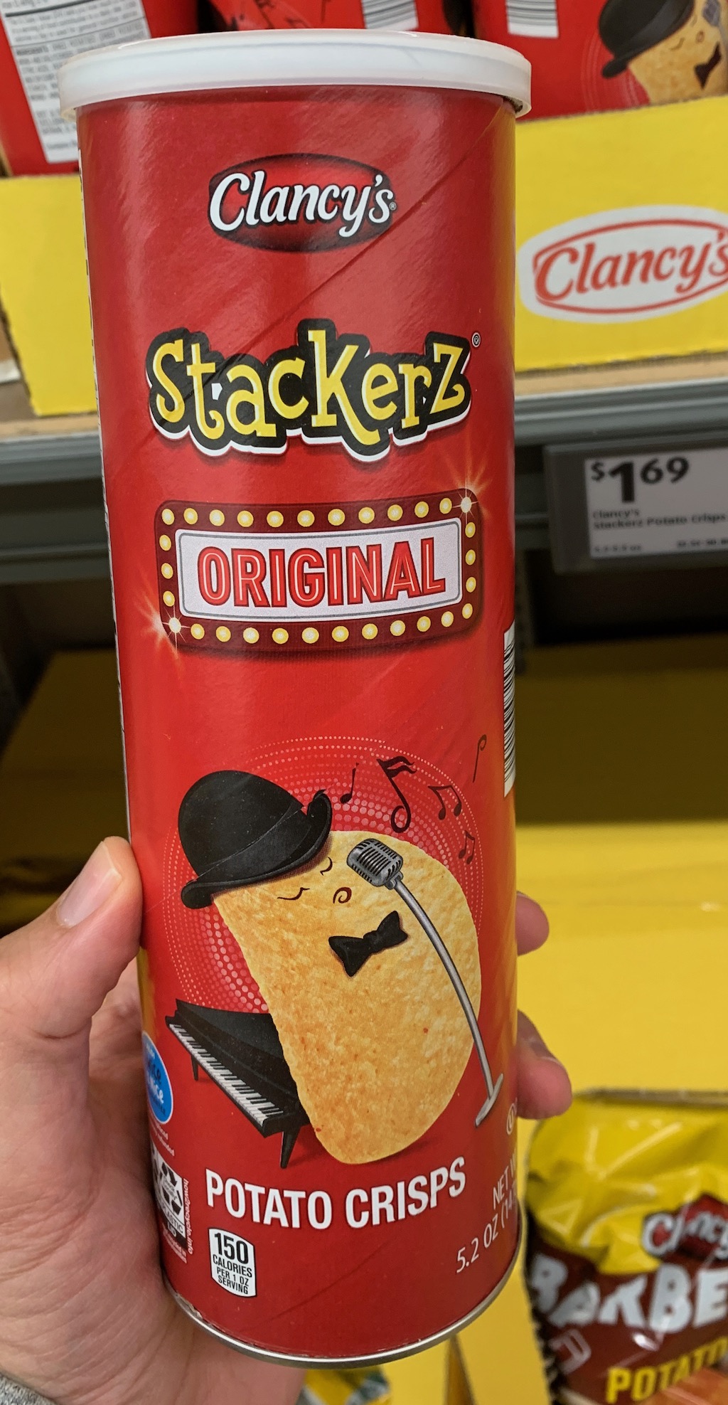 Clancy's Stackerz Original Potato Chips Stack USA - naschkater.com ...