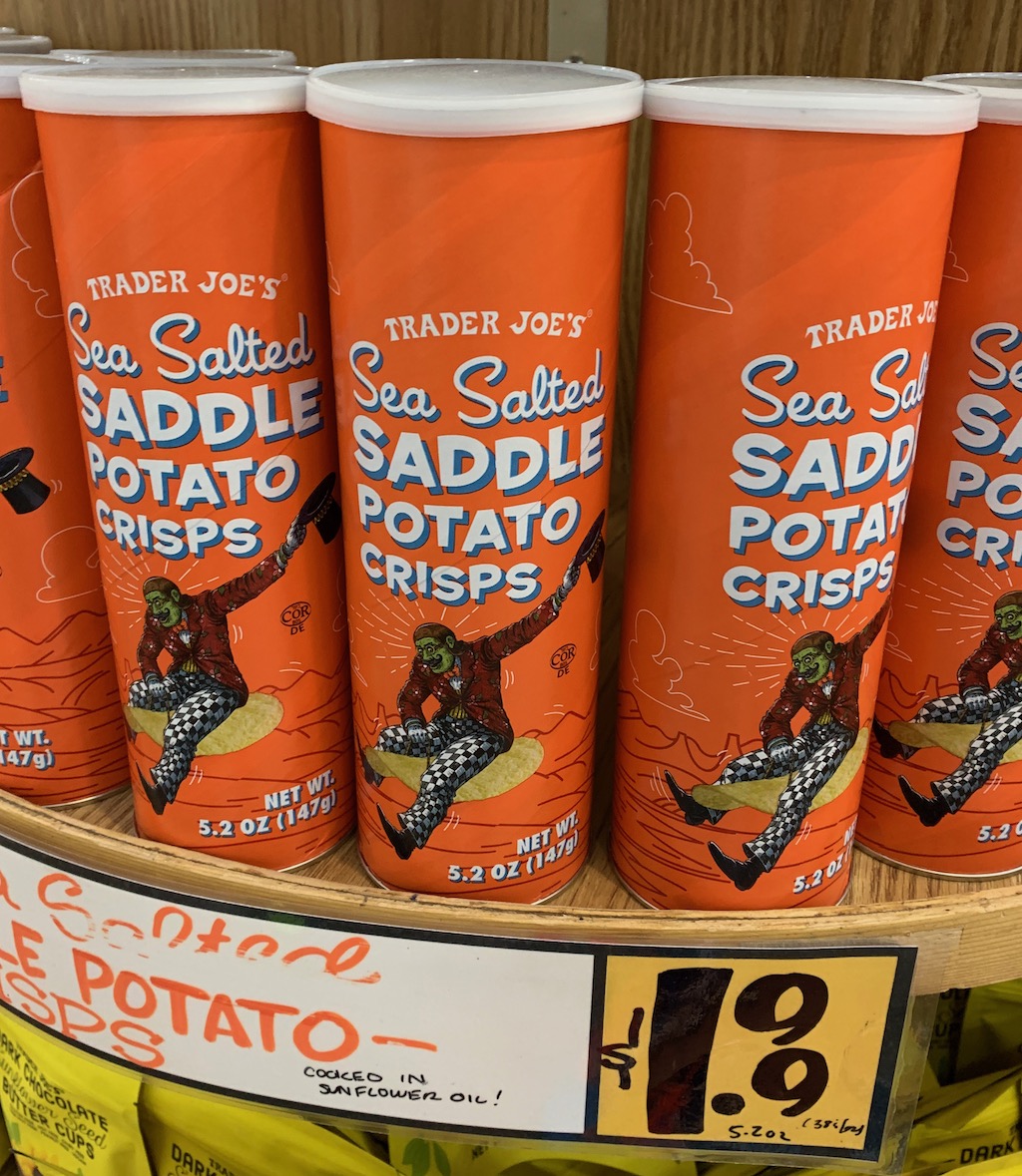 Trader Joe's Sea Salted Saddle Potato Crisps 147G USa Stack ...