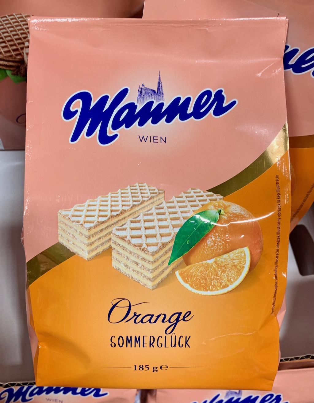 Manner Wien Mini-Waffeln Orange Sommerglück 185G - naschkater.com - das ...