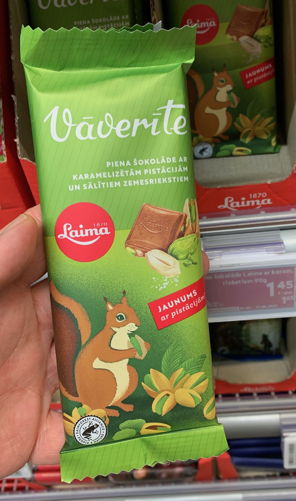 Laima, Skrīveru und andere: Süßigkeiten aus Lettland