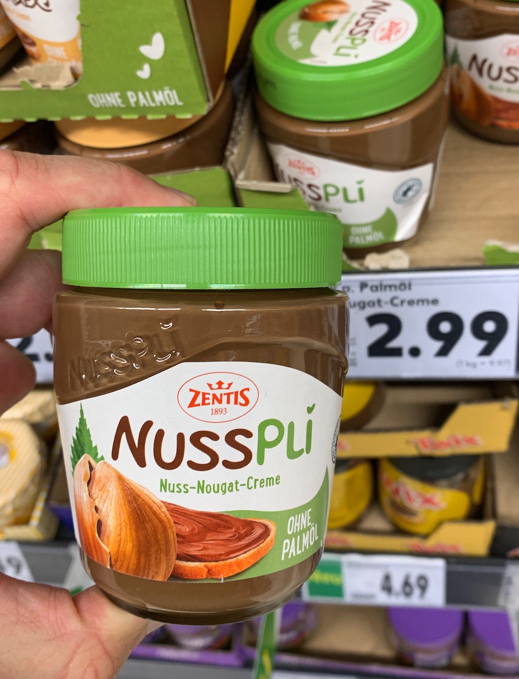 zentis NussPli Nuss-Nougat-Creme ohne Palmöl Glas - naschkater.com ...
