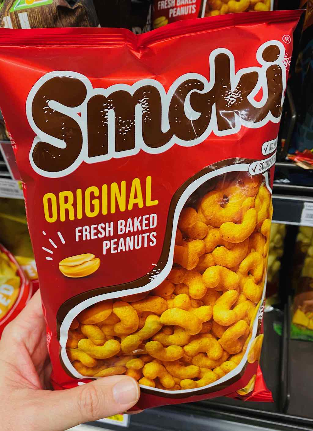Smoki Original Fresh Baked Peanuts Erdnussflips Österreich - naschkater ...