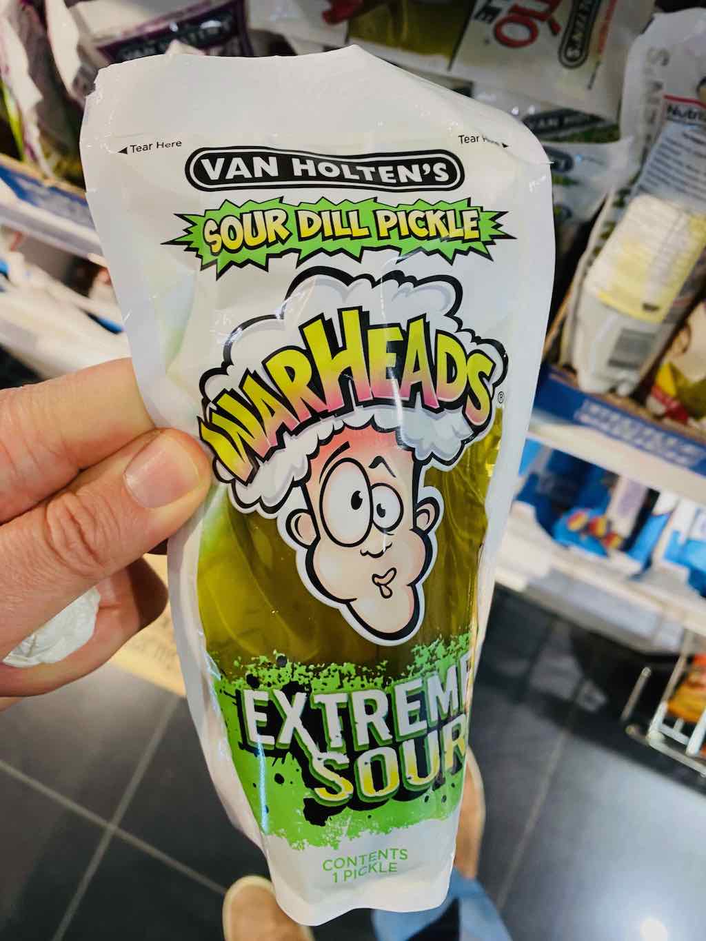 Van Holten's Sour Dill Pickle Warheads Extreme Sour - naschkater.com ...