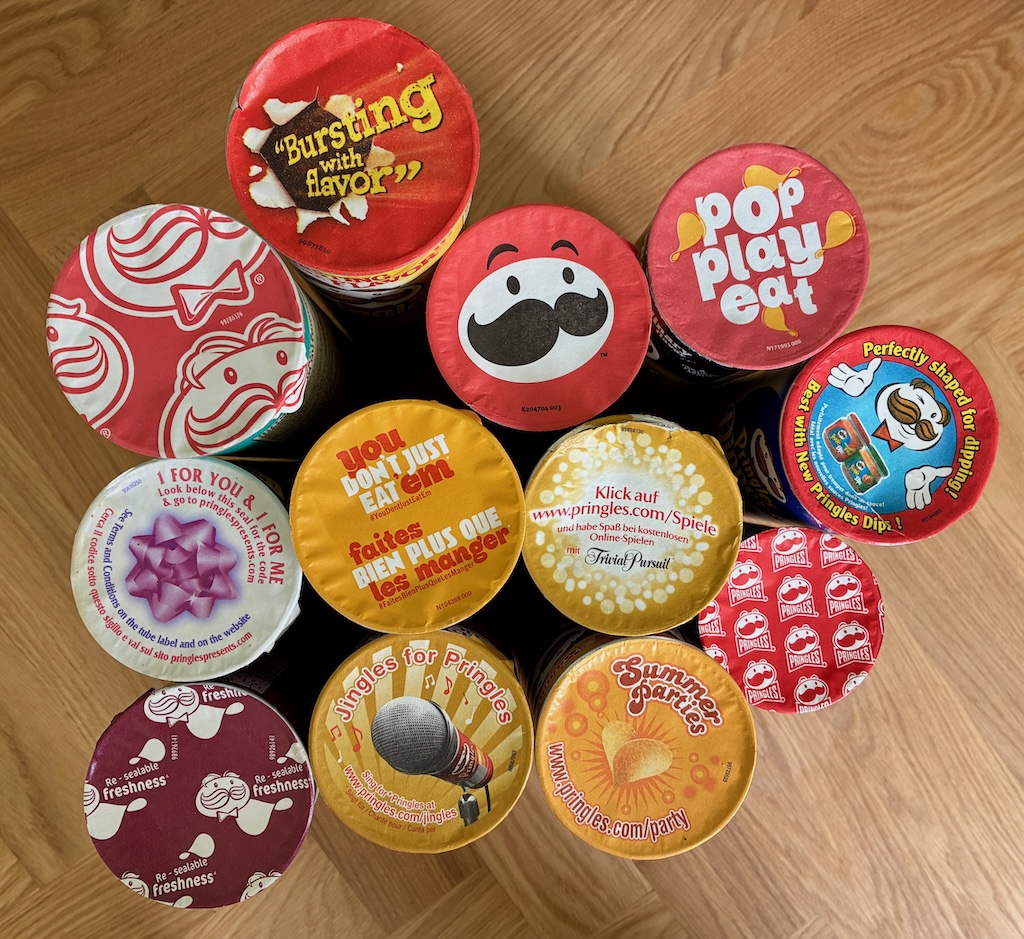 Pringles Laschen bunt von oben - naschkater.com - das Süßigkeiten ...