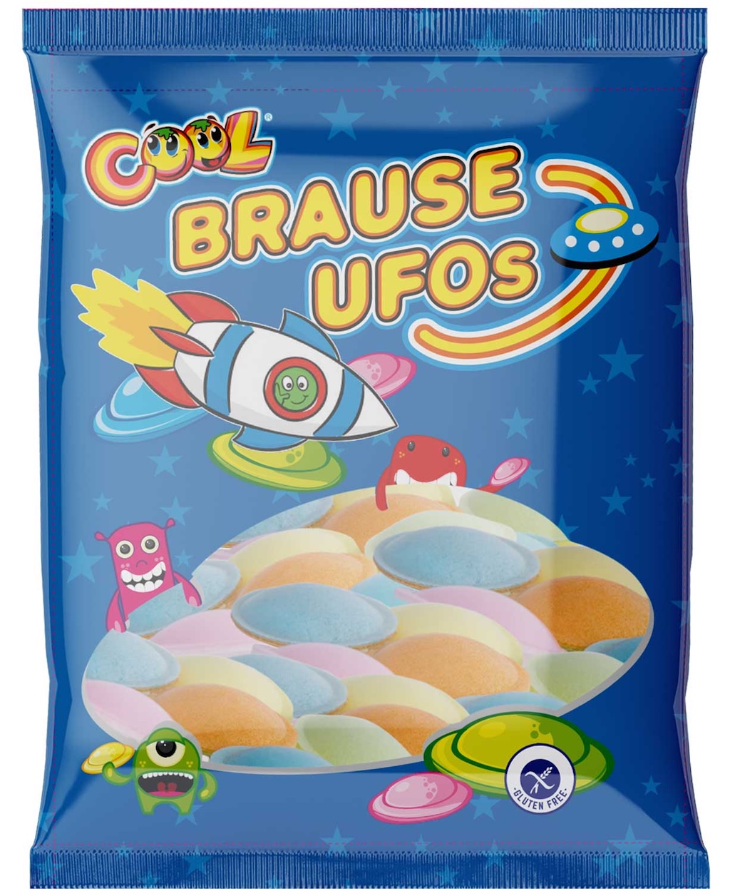 Cool Brause Ufos 39g - naschkater.com - das Süßigkeiten-Marketing-Blog