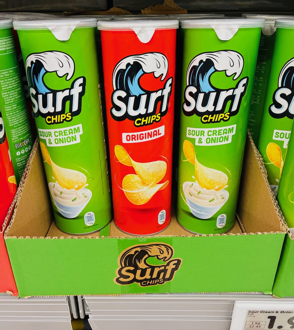 Surf Chips Original_Sour Cream+Onion Stapelchips Netto-Eigenmarke ...